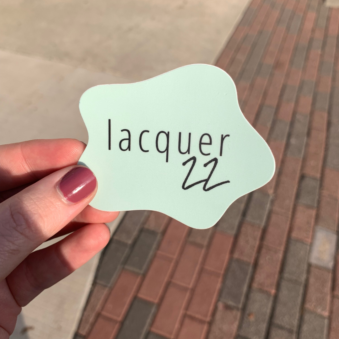 lacquer 22 logo sticker
