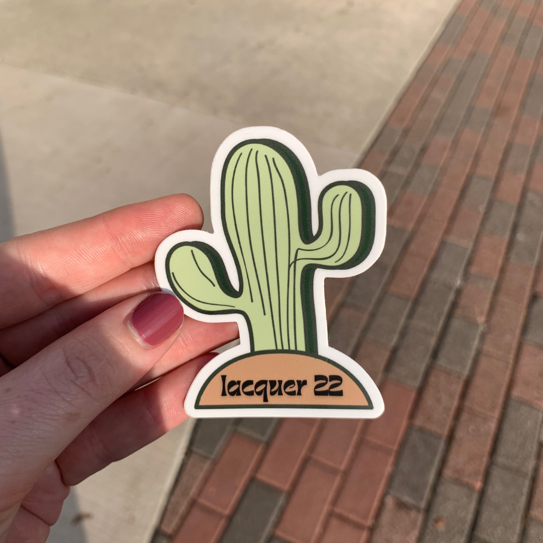 saguaro sticker – lacquer 22